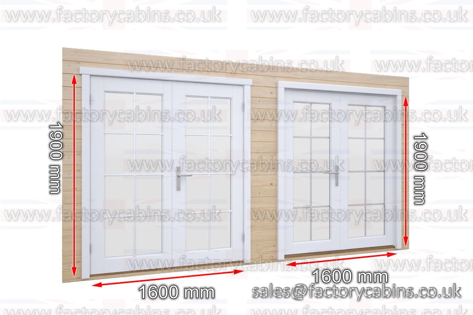 Double Doors Archives - Factory Log Cabins