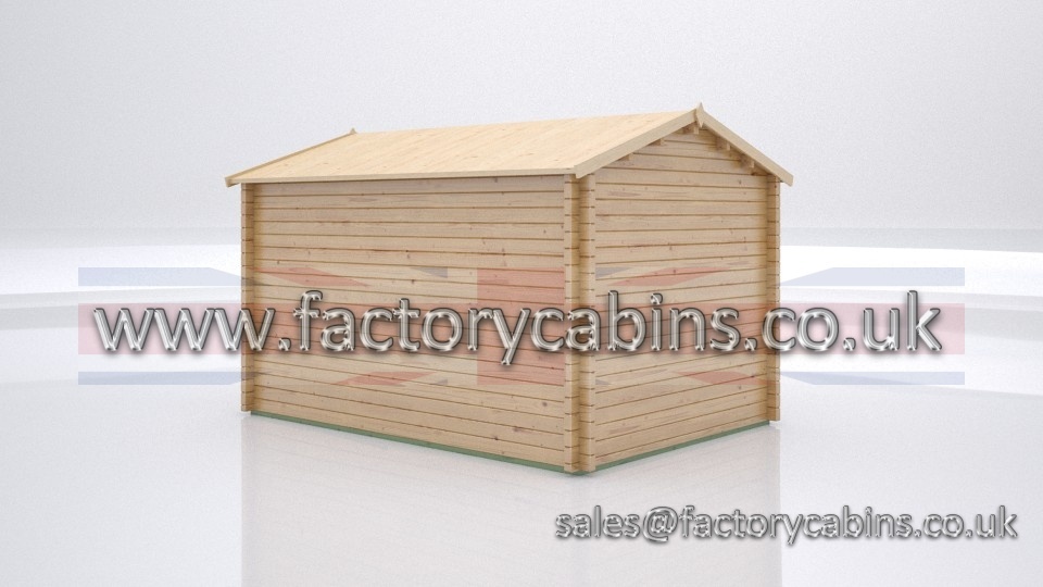 Factory Cabins Wolverton 4.2 m x 3.0 m - FCBR0032-2339 - Factory Log Cabins